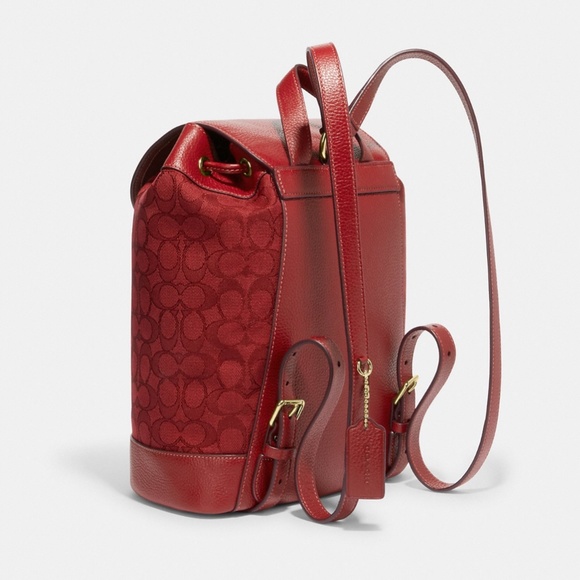 Coach | Bags | Coach Dempsey Drawstring Backpack With Stripe And Coach ...